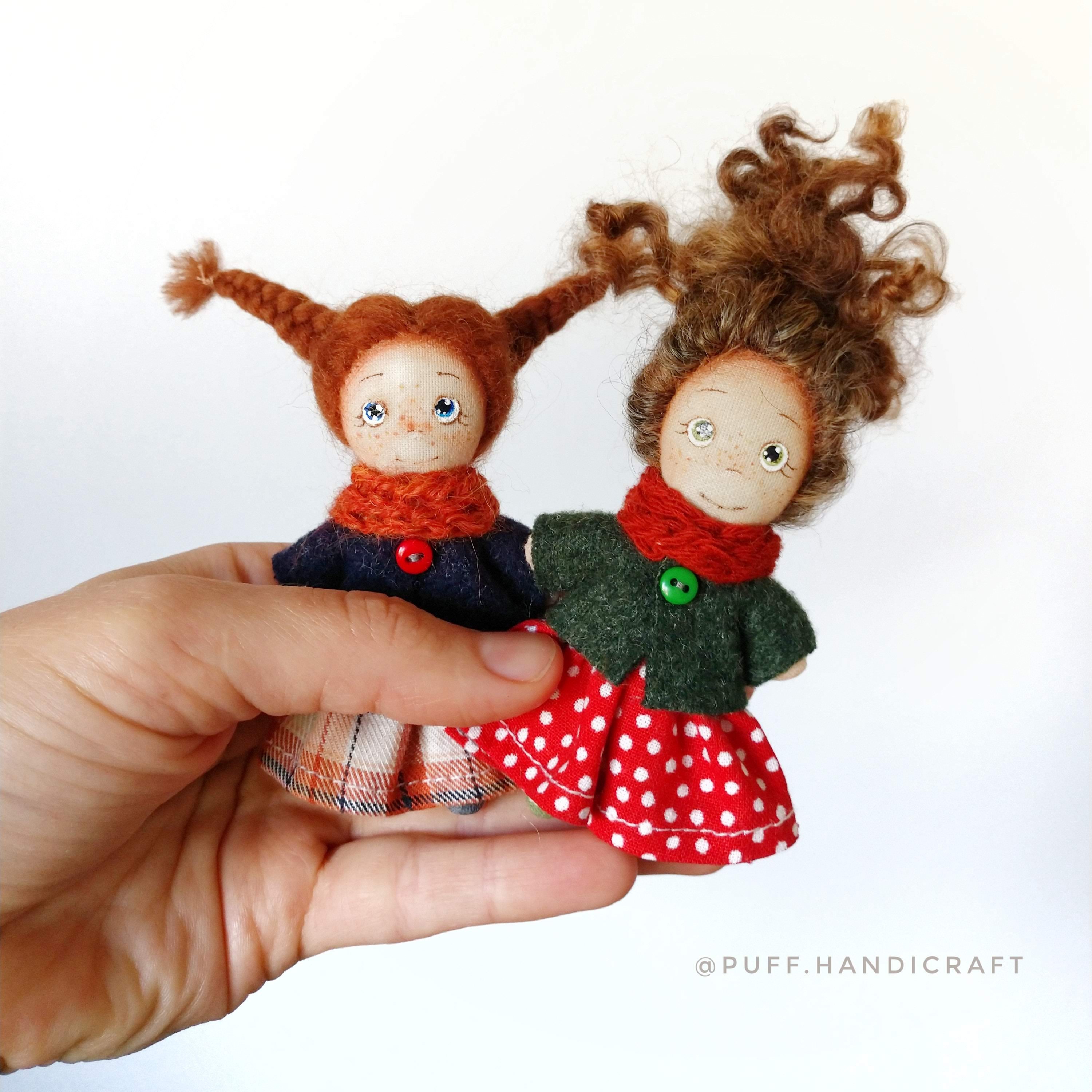 Miniature Doll PDF Pattern & Video Tutorial, 3" Pocket Doll Brooch - Etsy