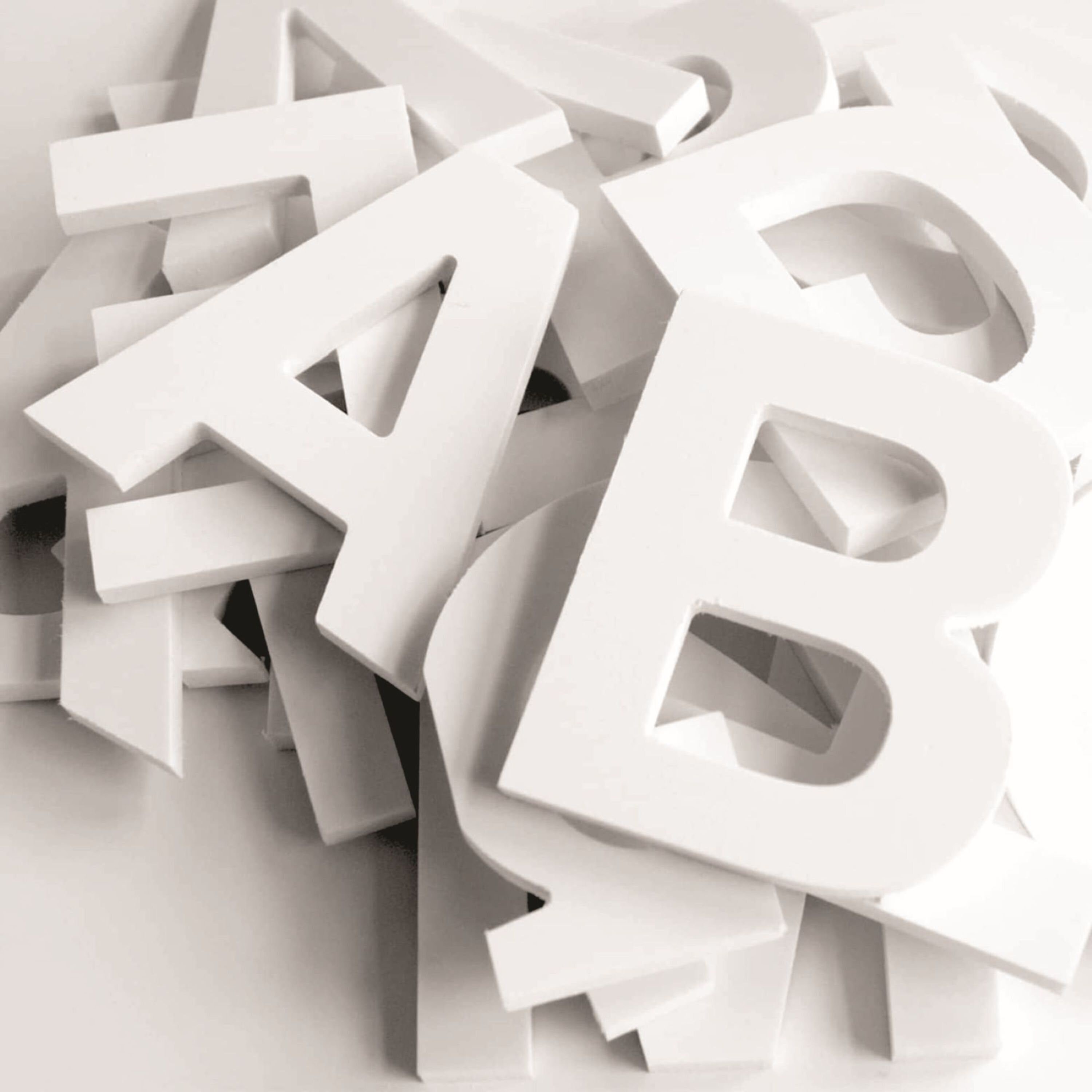 Individual Letters | PVC Letters for Decor | Matte Dimensional Letters ...