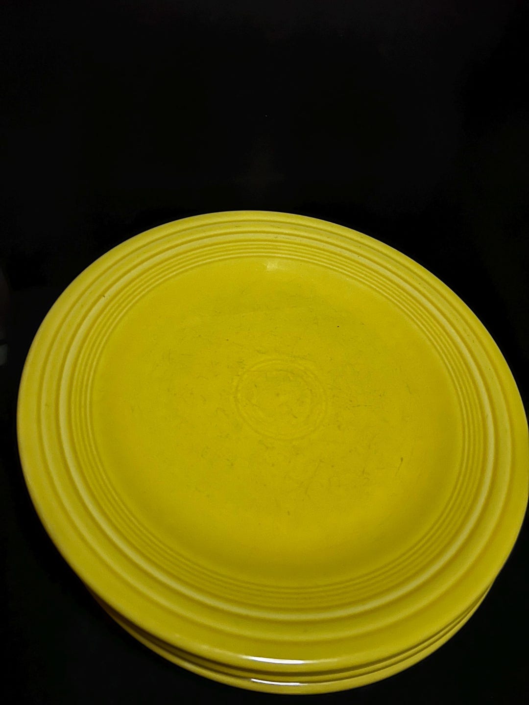 Vintage Fiestaware 10” Dinner Plates Sunflower Yellow Homer Laughlin - Etsy