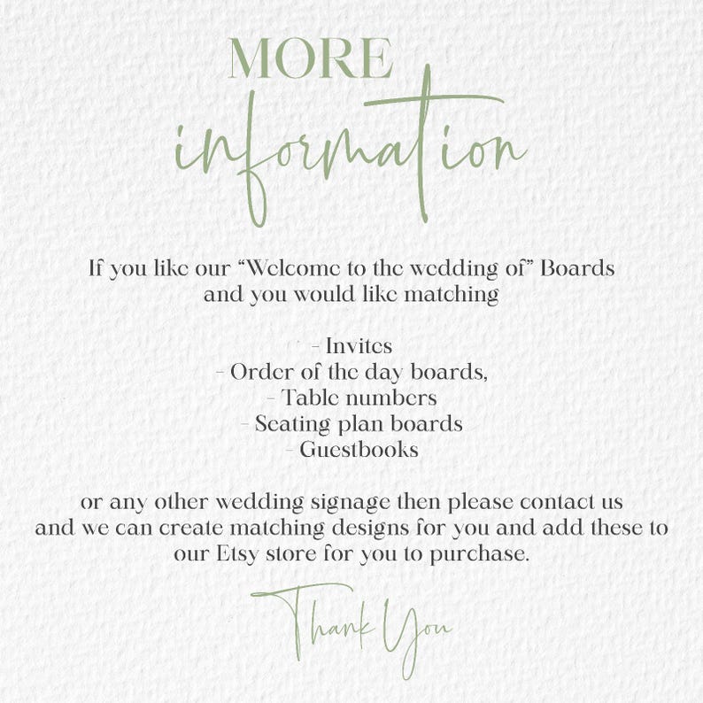 Seating Plan - Personalised Foam Board Sign - Custom Wedding Decor ...