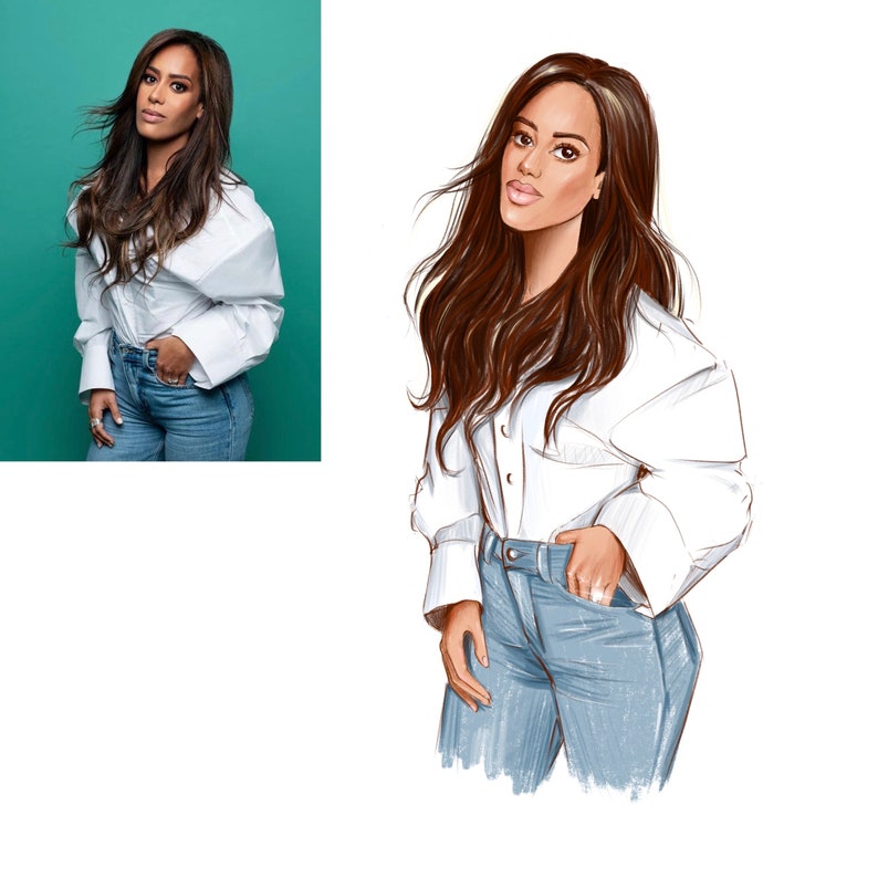 Unique Mothers Day Gift Personalized Family Portrait From Photo Custom ...