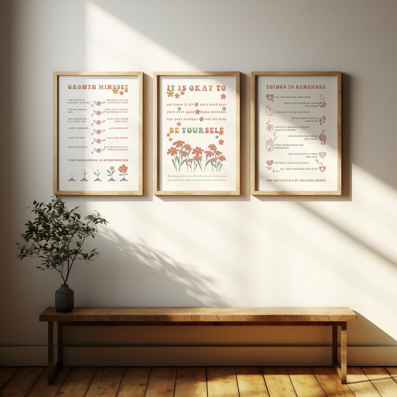 It is Okay to Be Yourself Poster Print for Therapy Office Decor School ...