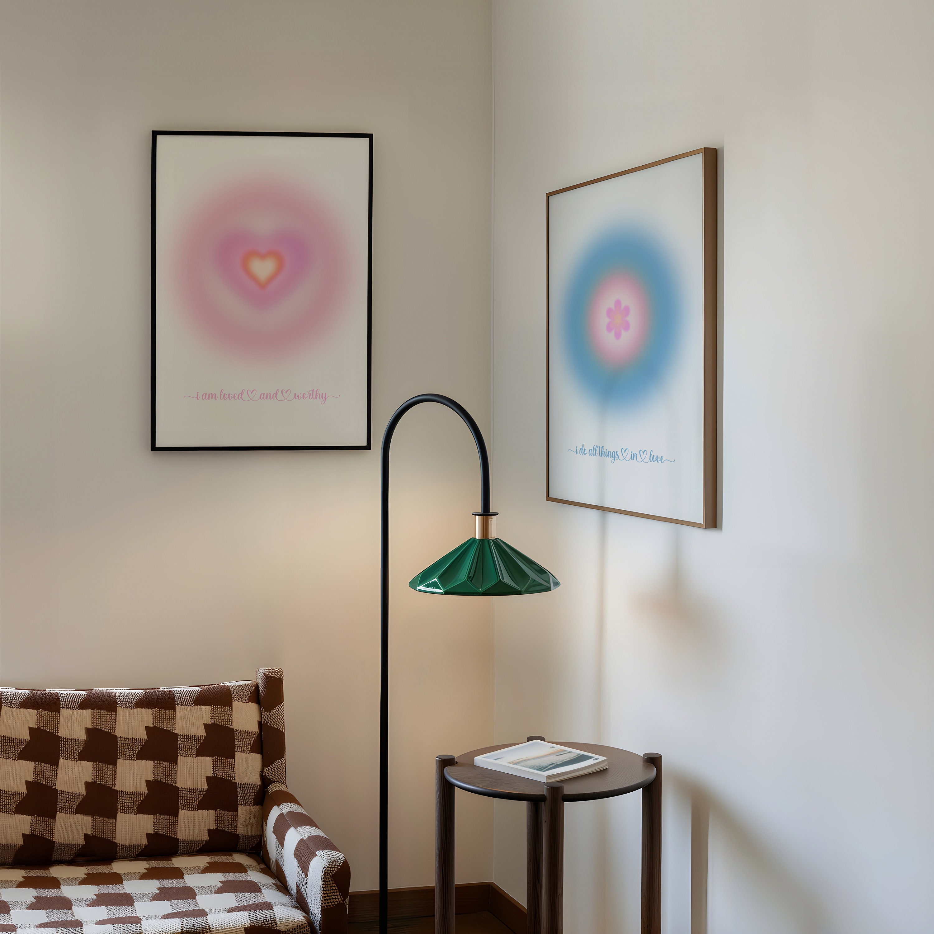 POSITIVE AURA POSTER Set 3 With Affirmations Great Gift for Therapy ...