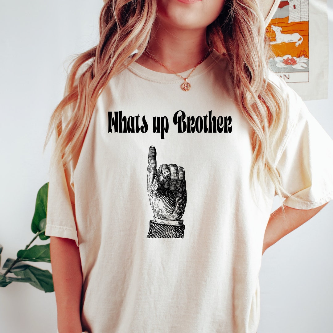 What's up Brother Short Sleeve Tee, Gift for Gamer, Funny Gift for ...