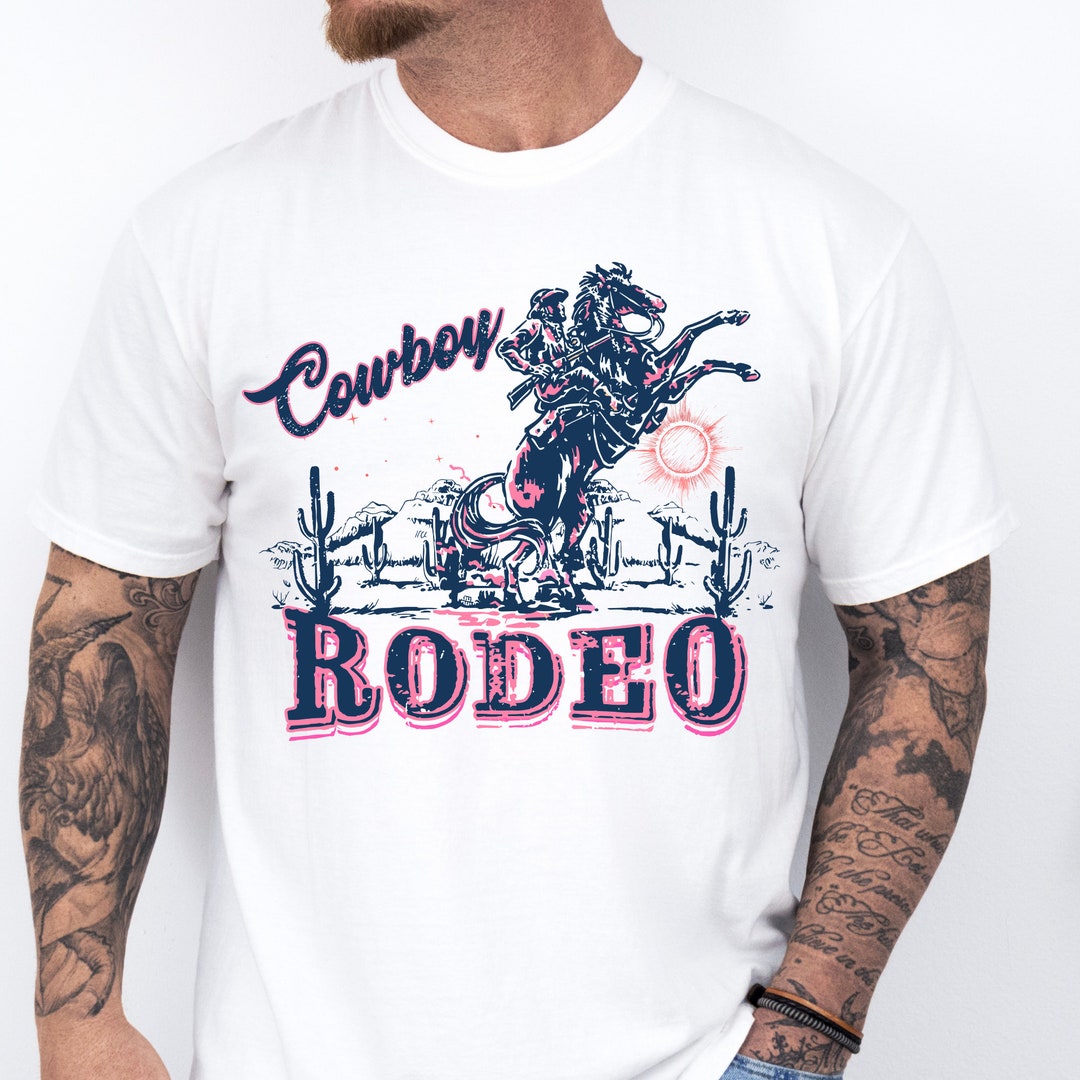 Rodeo Western Cowboy T-shirt, Vintage 90s Western Shirt, Retro Indian Tee, Rodeo Cowboy Shirt ...