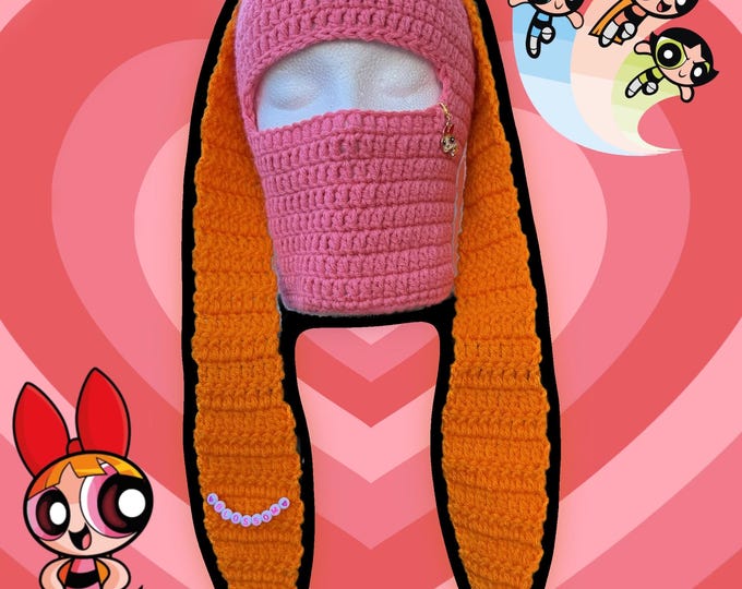 Bunny Ear Ski Mask - Powerpuff Girls - Etsy