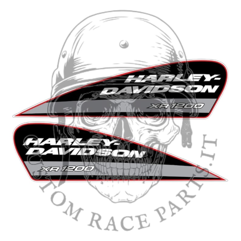 Harley Davidson Vintage Tank Sticker Kit - Custom Laminated Stickers ...