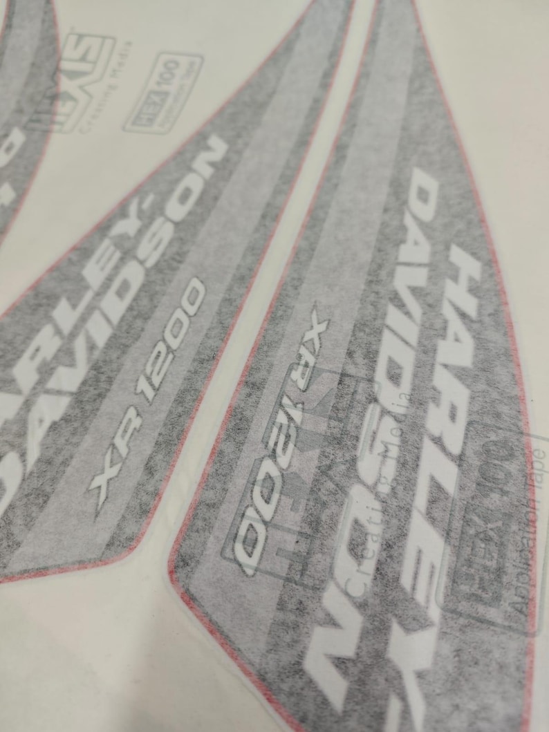 Harley Davidson Vintage Tank Sticker Kit - Custom Laminated Stickers ...