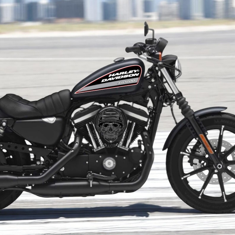 Harley Davidson Vintage Tank Sticker Kit - Custom Laminated Stickers ...