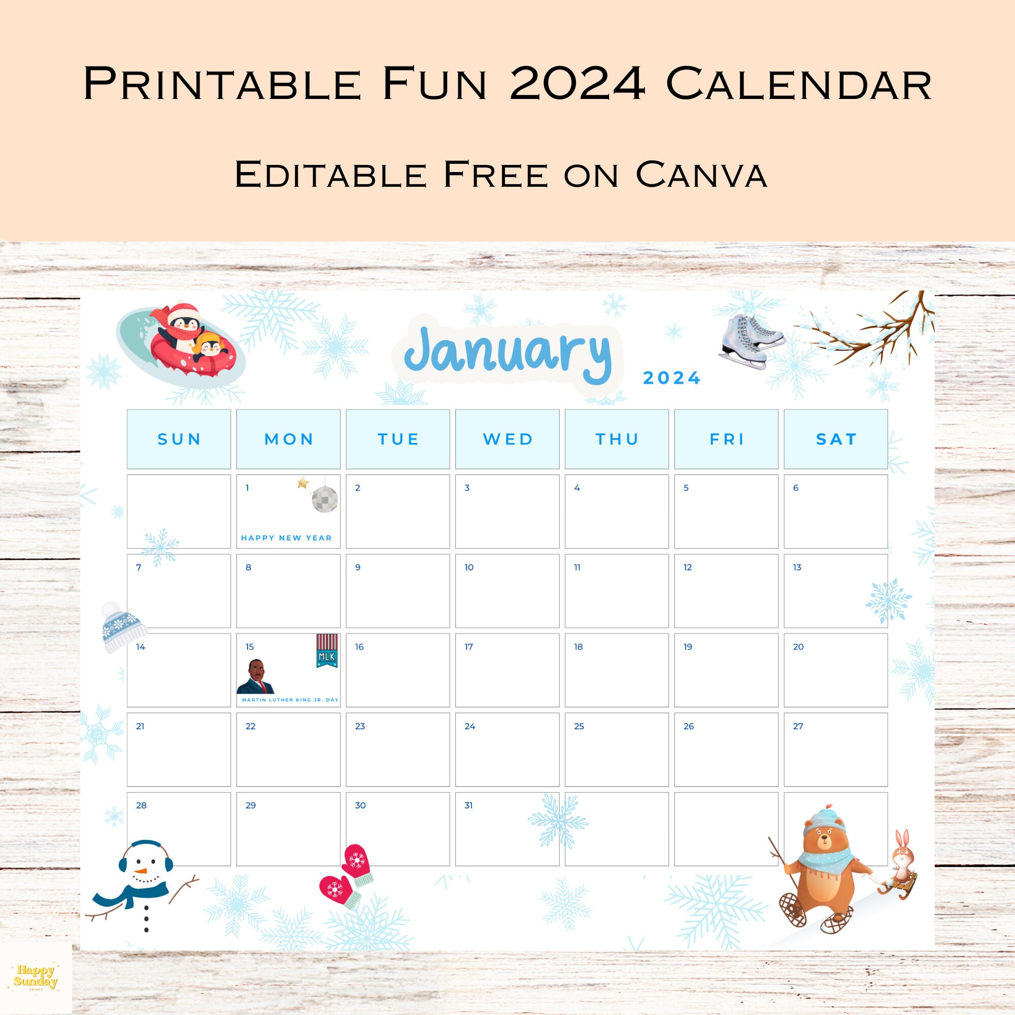 2024 Printable Kids Calendars Homeschool Calendars, Printable Kids ...