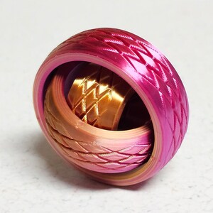 3D Printed Gyro Spinner Knurled Texture - Etsy