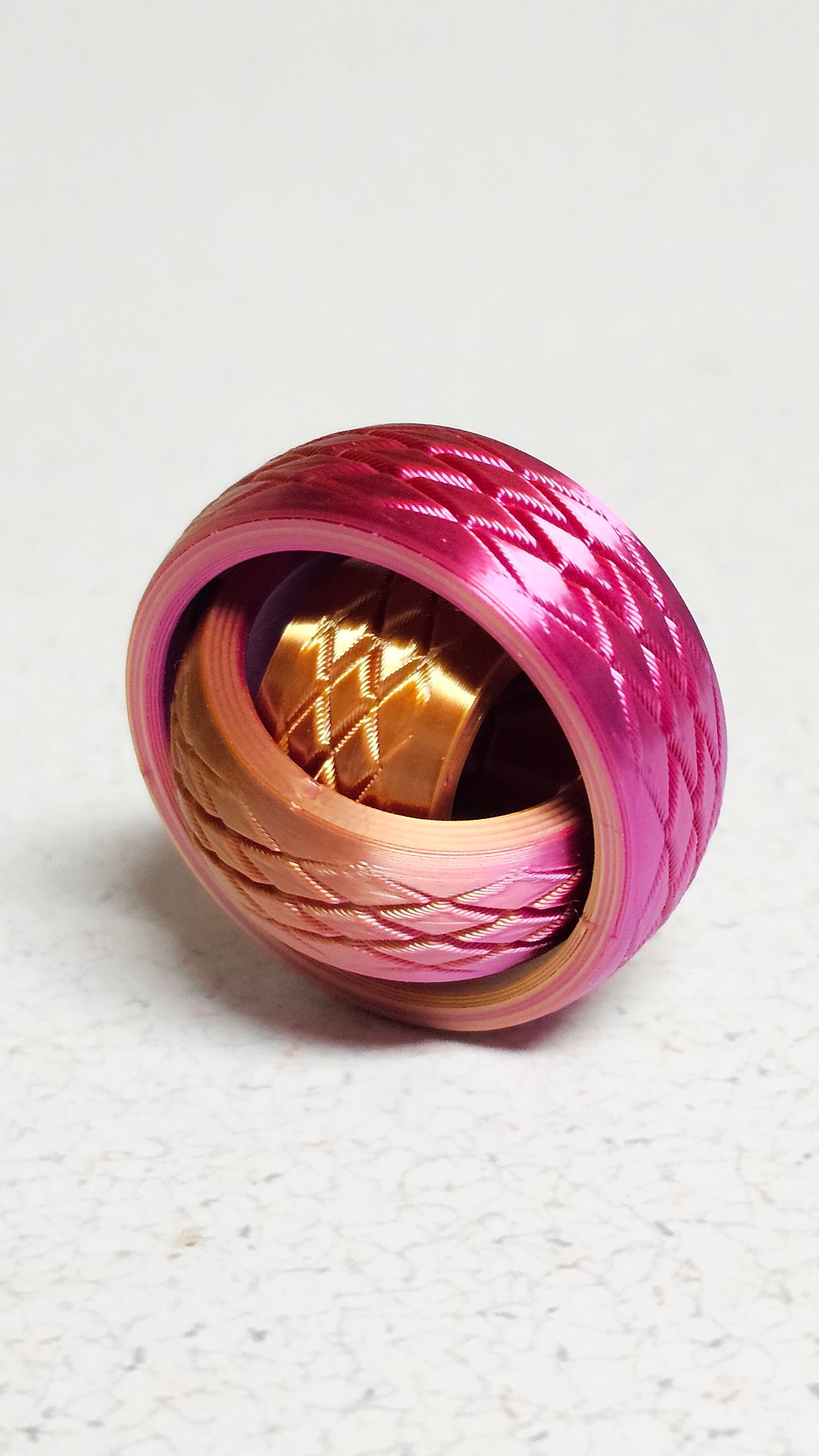 3D Printed Gyro Spinner Knurled Texture - Etsy