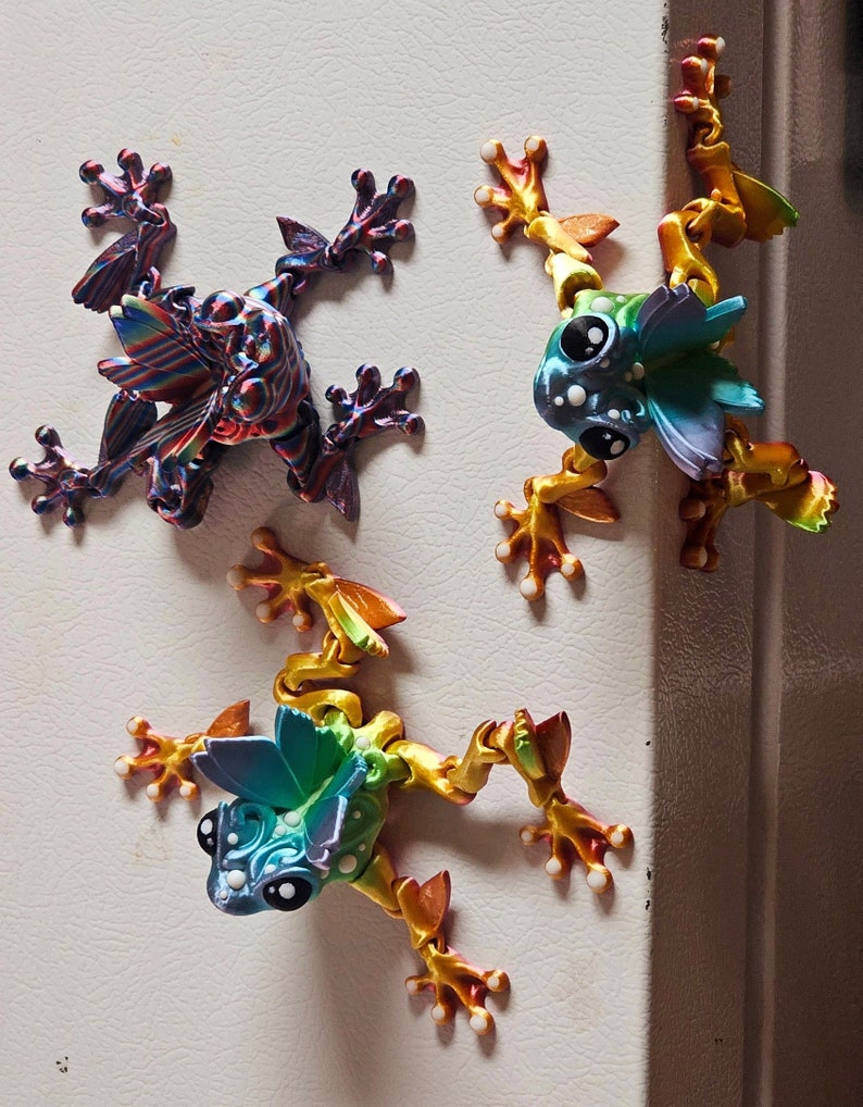 Magnetic Flutter Frog 3D Printed Articulating Frog, Cinderwing3d ...