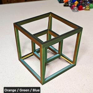Tesseract | Hypercube | 3D Printed | 4th Dimension Model | Stand Option ...