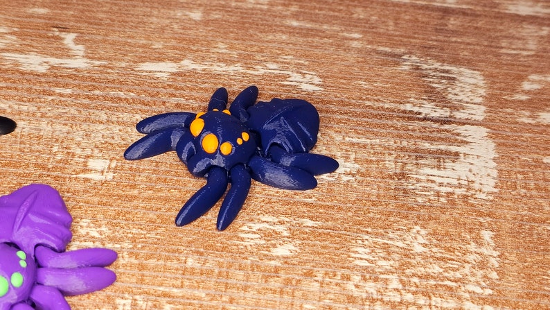 Tiny Spider Magnetic 2pack, Fidget Toy, Articulated, Cinderwing 3D ...