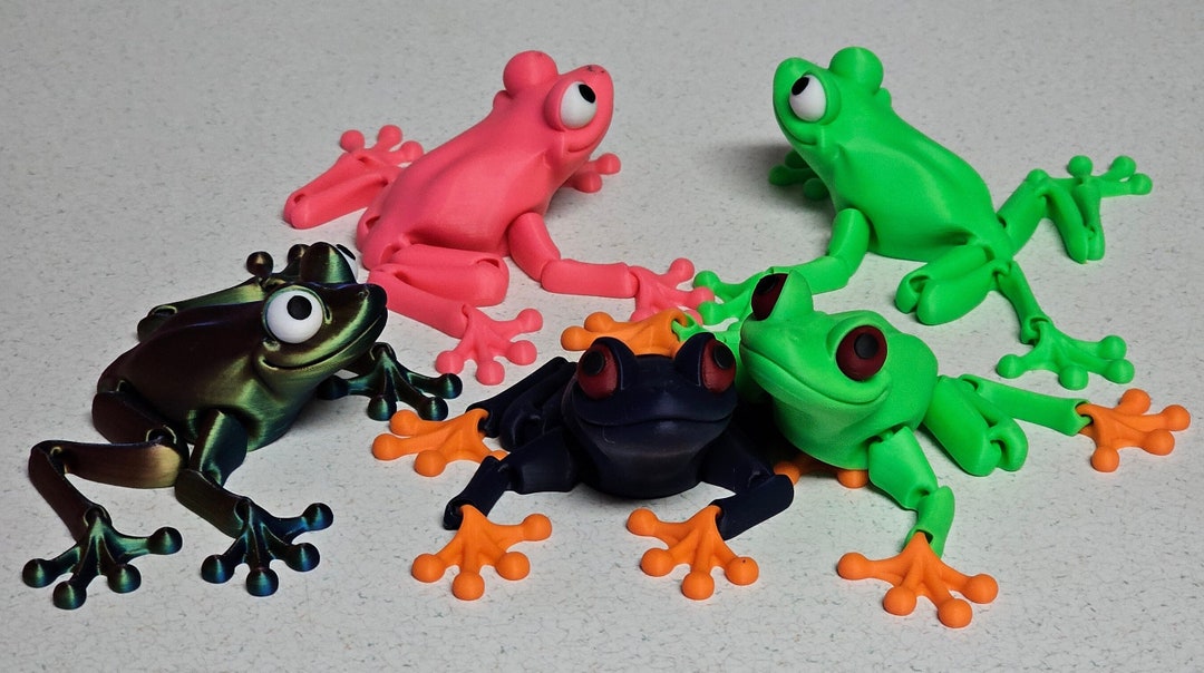 Tree Frog Magnetic 3D Printed Articulating Frog 7 Inches Flexible - Etsy