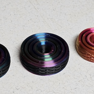 3D Printed Gyro Spinner Knurled Texture - Etsy
