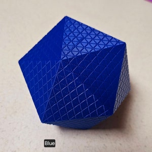 Icosahedron 3D Printed Model 20 Sided Polyhedron 4 Inch - Etsy