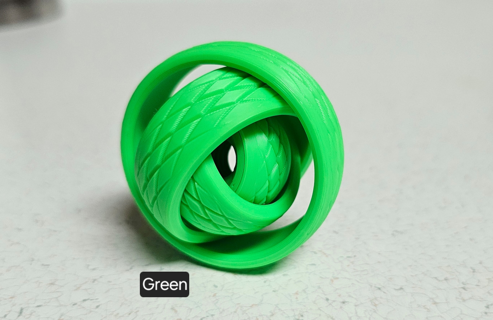 3D Printed Gyro Spinner Knurled Texture - Etsy
