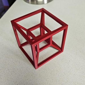Tesseract | Hypercube | 3D Printed | 4th Dimension Model | Stand Option ...