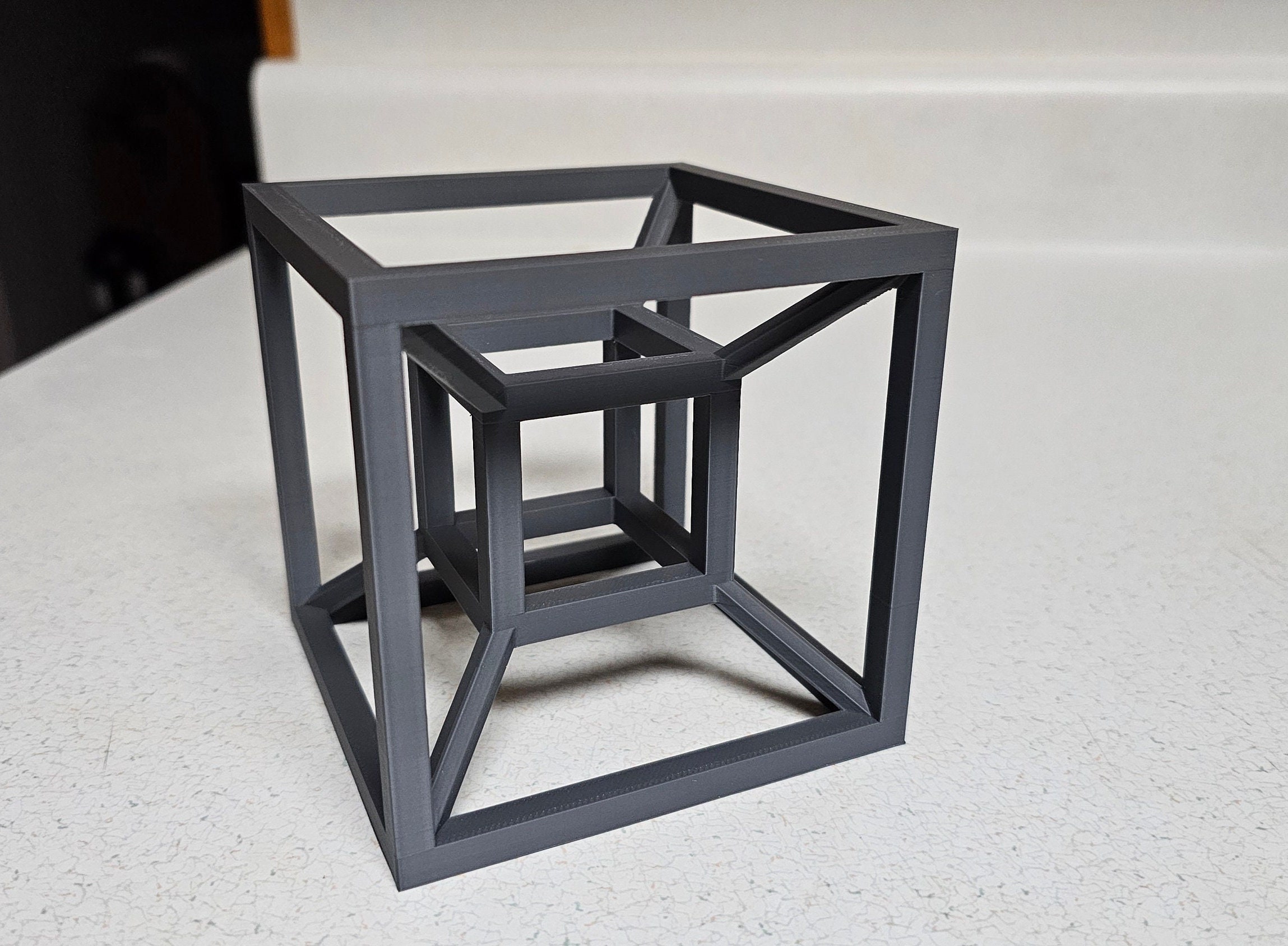 Tesseract Hypercube 3D Printed 4th Dimension Model - Etsy