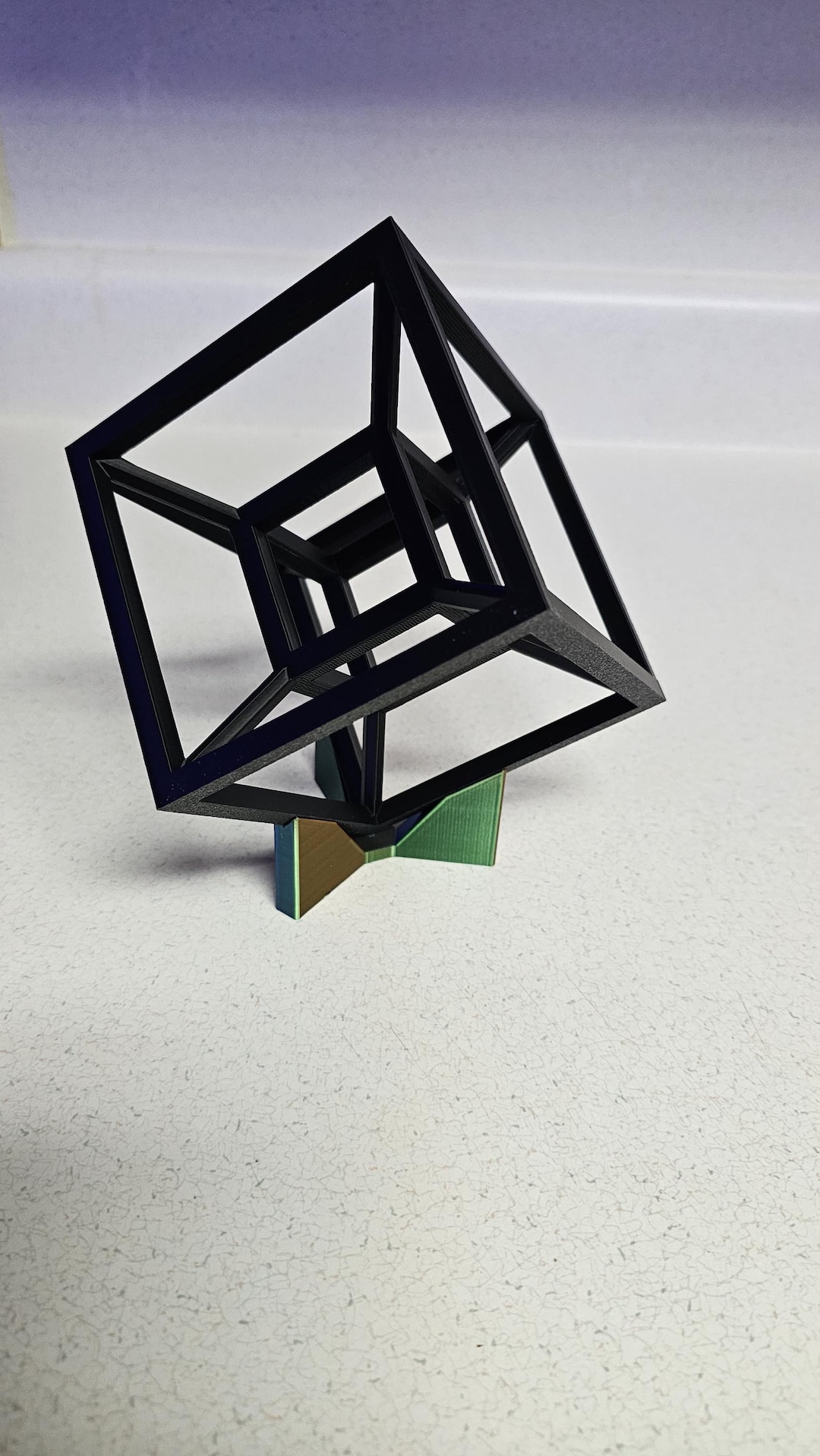 Tesseract | Hypercube | 3D Printed | 4th Dimension Model | Stand Option ...