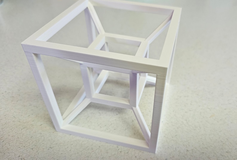 Tesseract Hypercube 3D Printed 4th Dimension Model - Etsy