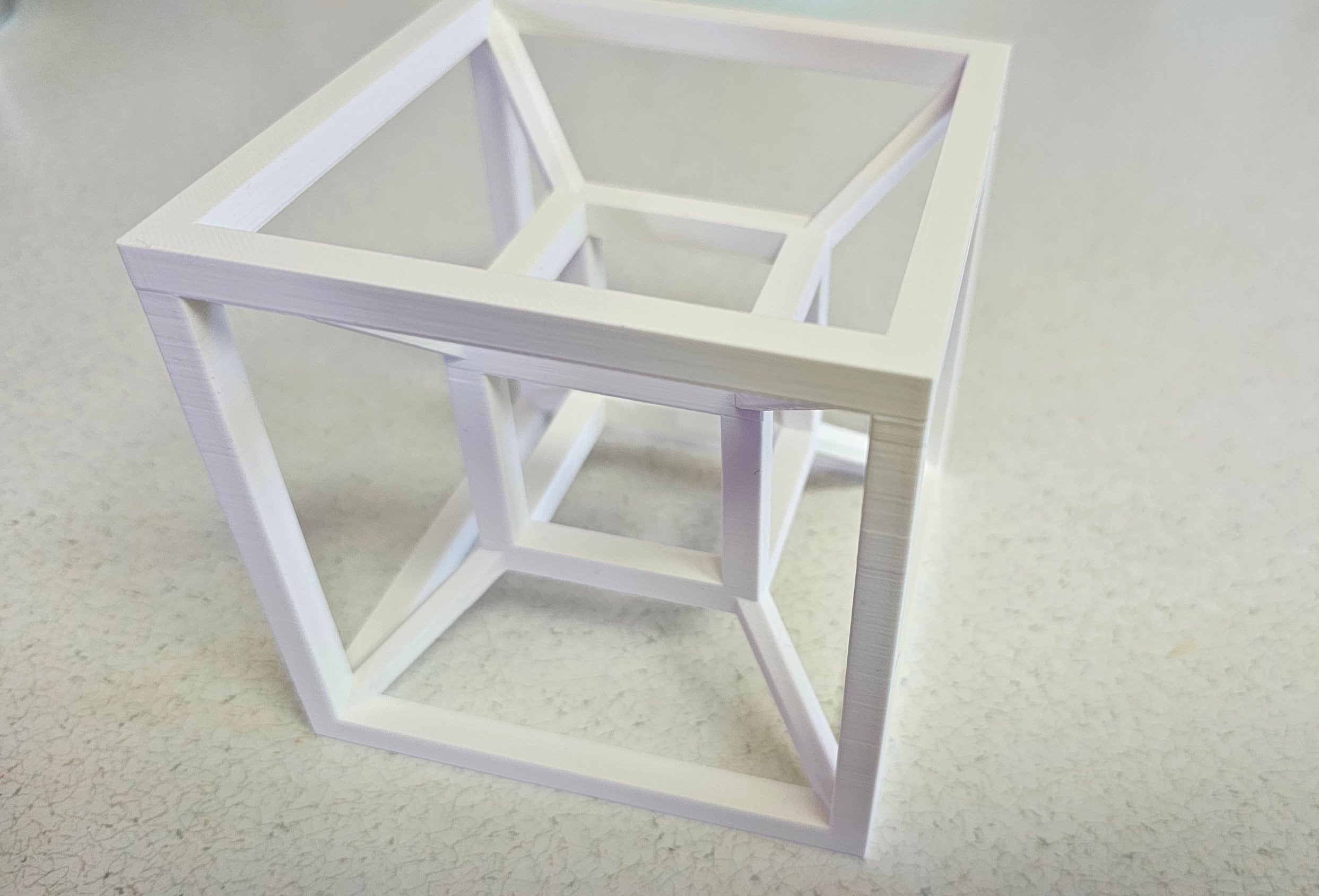Tesseract Hypercube 3D Printed 4th Dimension Model - Etsy