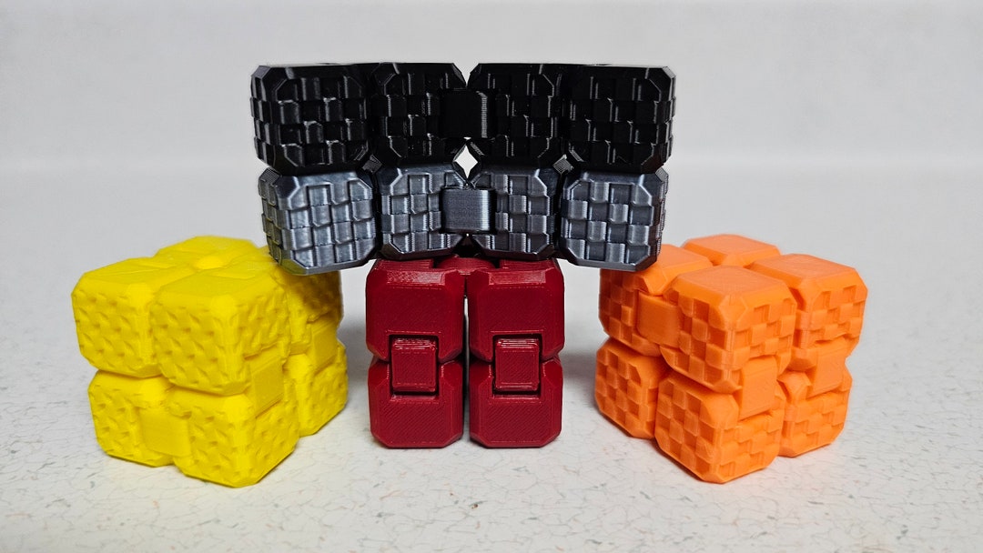 Weighted Infinity Cube With Texture, Fidget Toy - Etsy