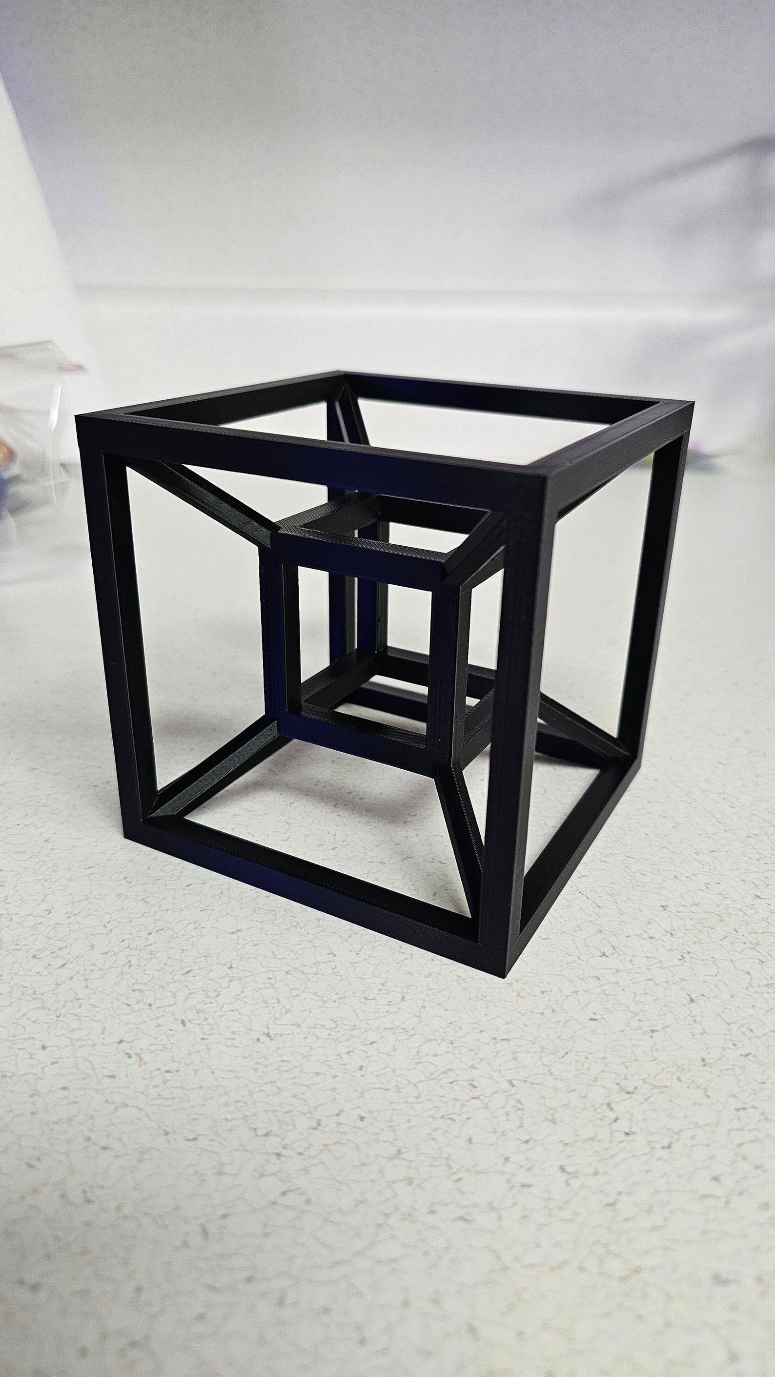 Tesseract | Hypercube | 3D Printed | 4th Dimension Model | Stand Option ...