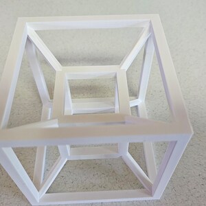 Tesseract Hypercube 3D Printed 4th Dimension Model - Etsy