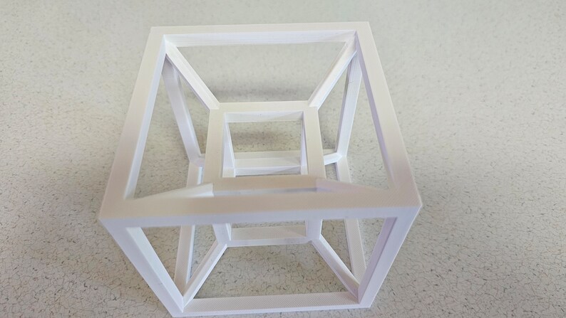 Tesseract Hypercube 3D Printed 4th Dimension Model - Etsy