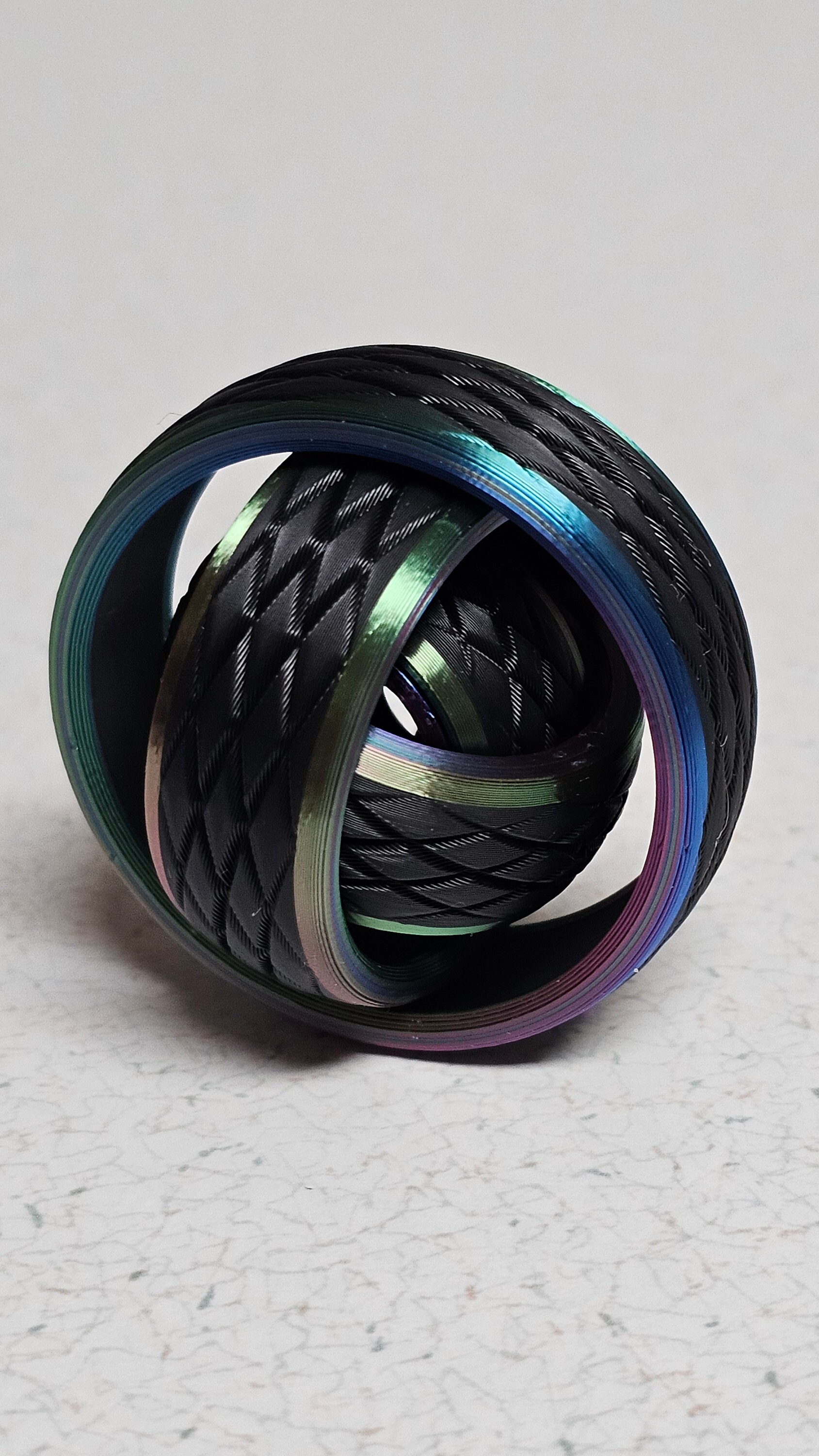 3D Printed Gyro Spinner Knurled Texture - Etsy