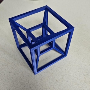 Tesseract | Hypercube | 3D Printed | 4th Dimension Model | Stand Option ...