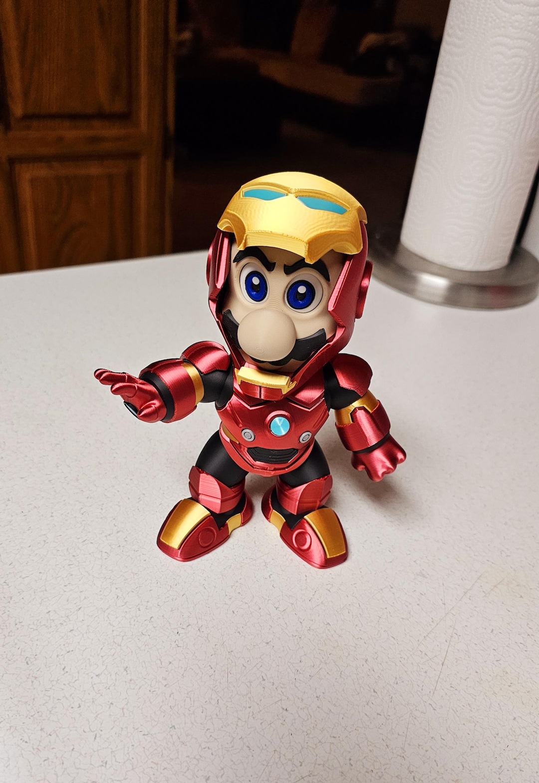 Mario | Ironman | Ironmario | 64 Piece Model or Pre Assembled | 6.5 ...