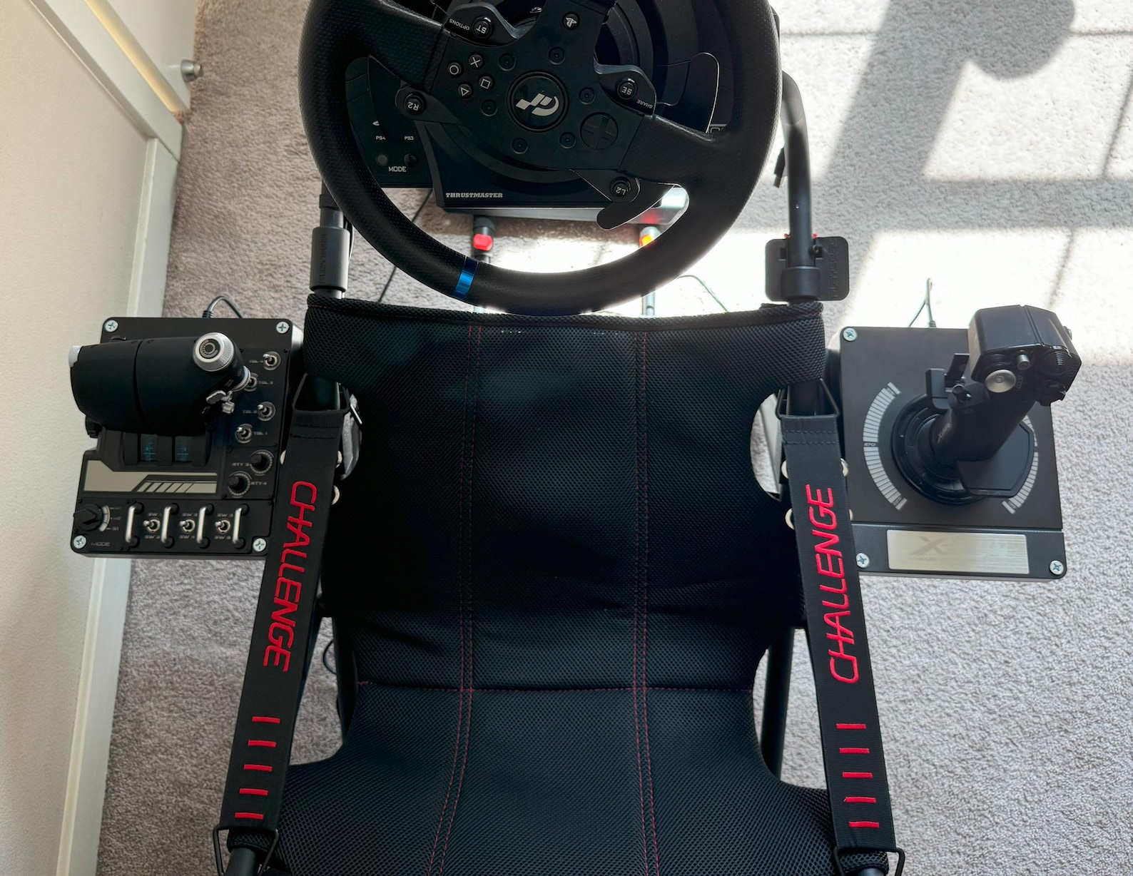 Playseat Challenge HOTAS Mount: Logitech X52, X56, VKB Gladiator EVO ...