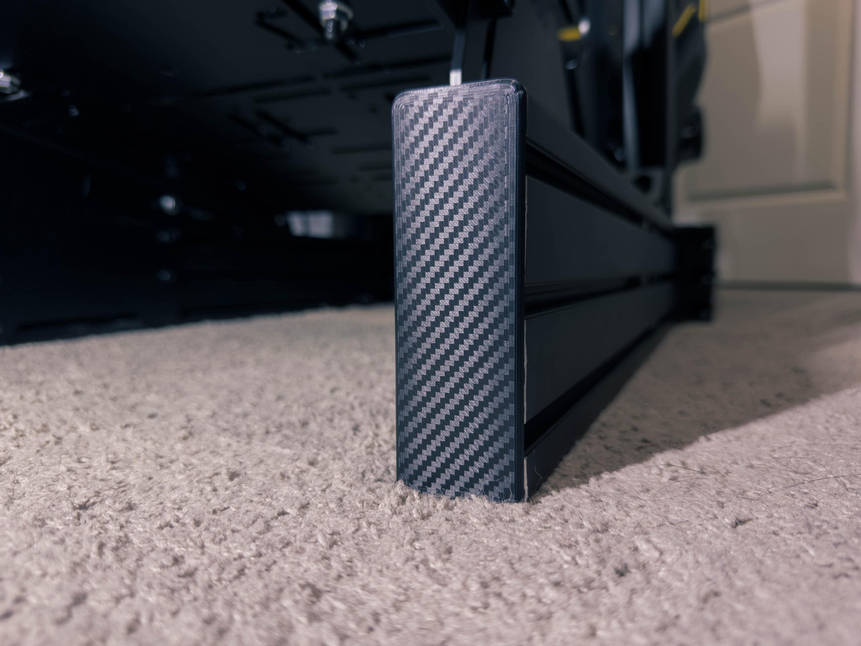 Aluminum Profile End Cap - Carbon Fiber Look for Sim Racing Rigs and ...