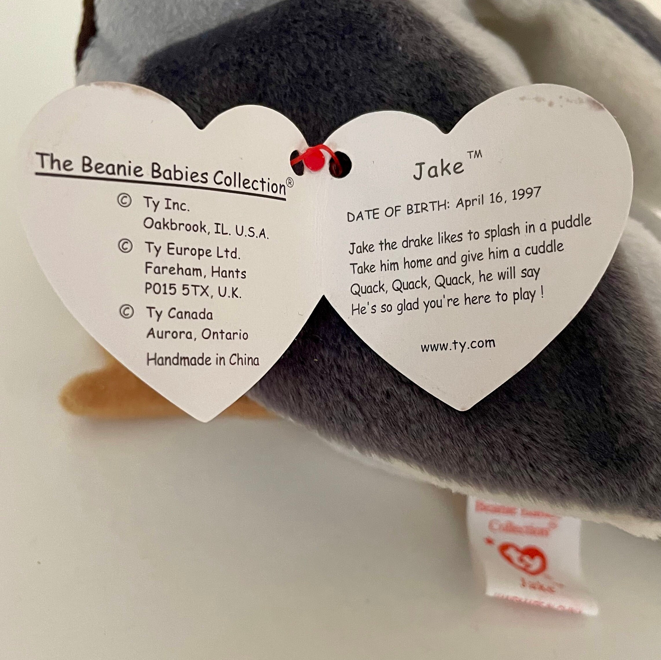 Rare 1997 Jake TY Beanie Baby W/ Errors - Etsy