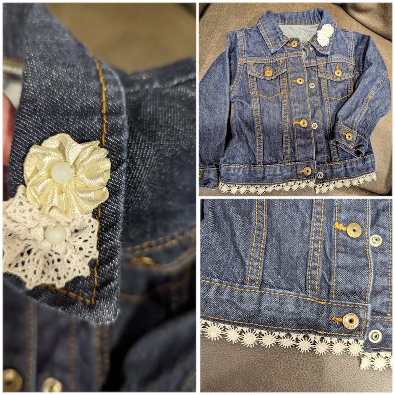 Denim Lace Jacket - Etsy