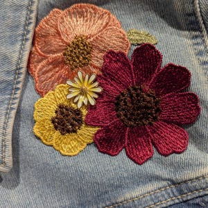 Jean Jacket Custom Designed One of a Kind | Made to Order | Floral ...