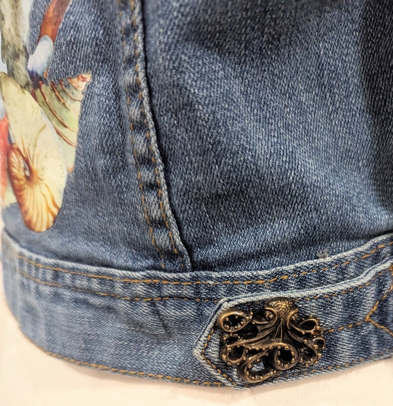 Cropped Jean Jacket Custom Designed One of a Kind | Made to Order ...