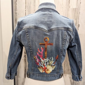 Cropped Jean Jacket Custom Designed One of a Kind | Made to Order ...