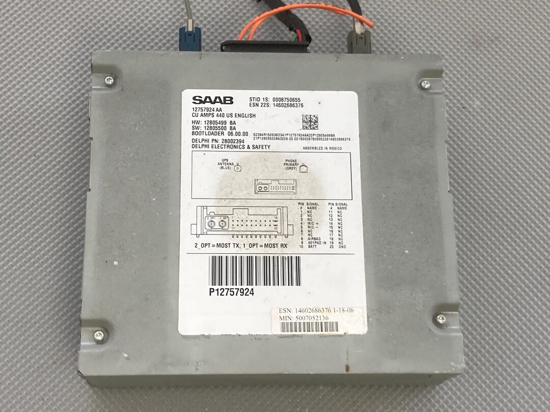 Saab 9 3 Navigation Control Unit 12757924 - Etsy