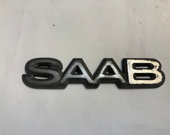 Saab 9-3 93 900 NG900 9000 50mm Front Badge Bonnet Emblem Blue 88-02 ...