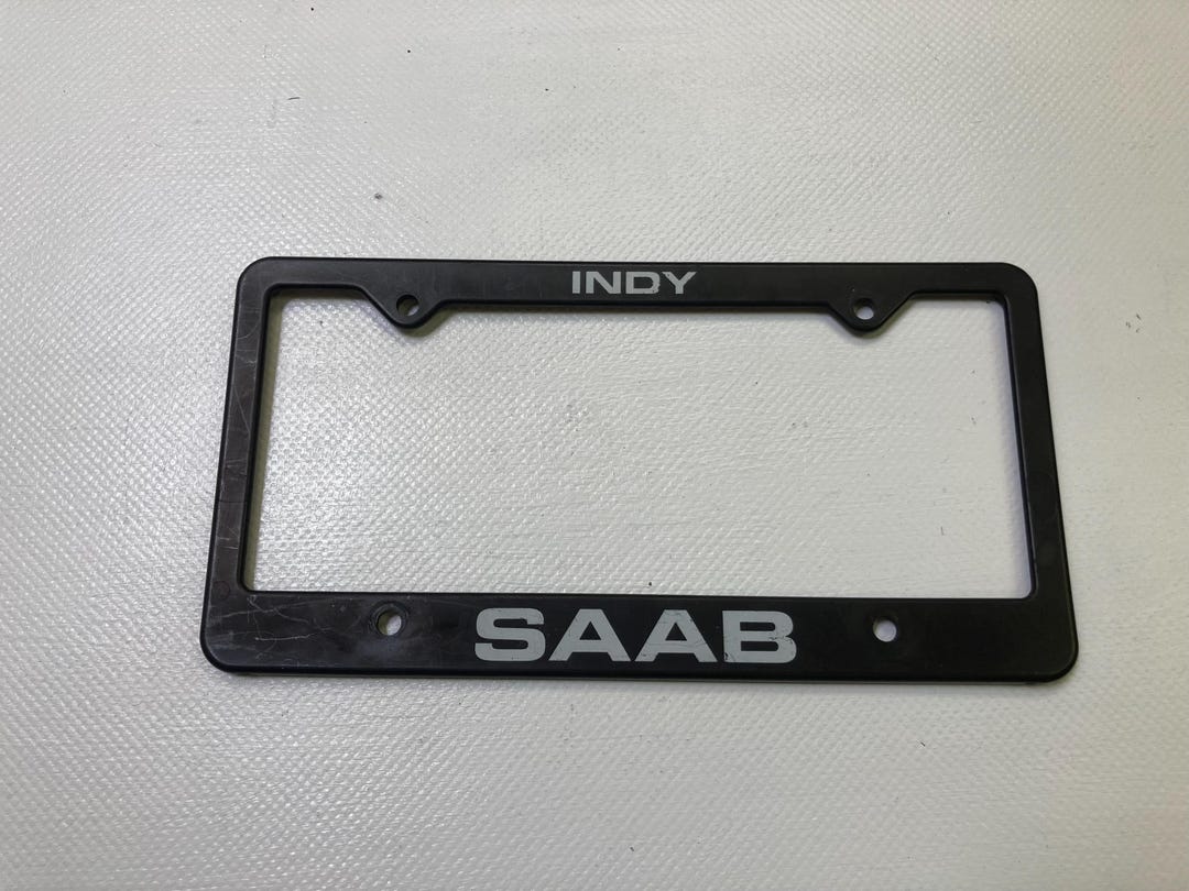 Saab License Plate Frame Indy Saab - Etsy