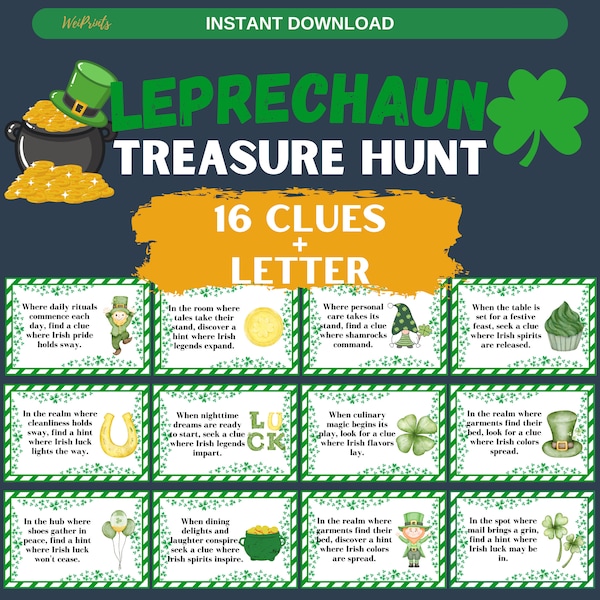 St Patricks Day Scavenger Hunt - Etsy