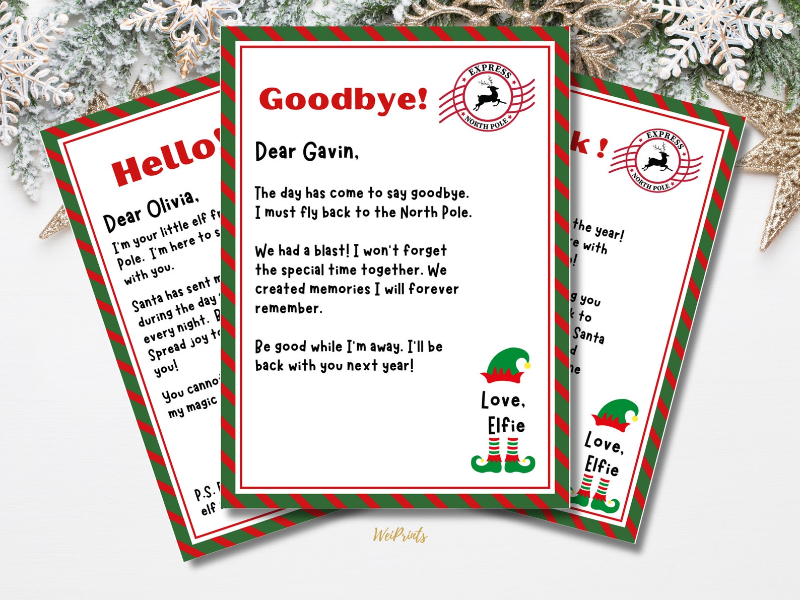 EDITABLE Elf Goodbye Letter, Elf Departure Letter, Elf Leaving Letter ...