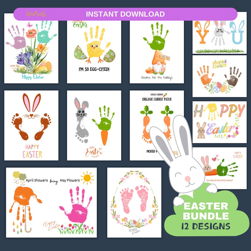 Spring Footprint Art - Etsy