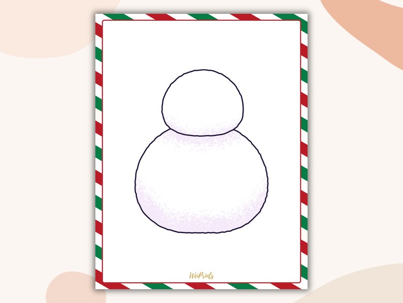 Roll A Snowman Game Printable Christmas Game for Kids Winter Activity ...