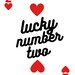 Lucky Number 2 Digital Art - Etsy